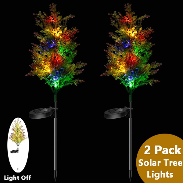 Solar Waterproof Path Light Christmas Decorative Tree Stake Light For ...