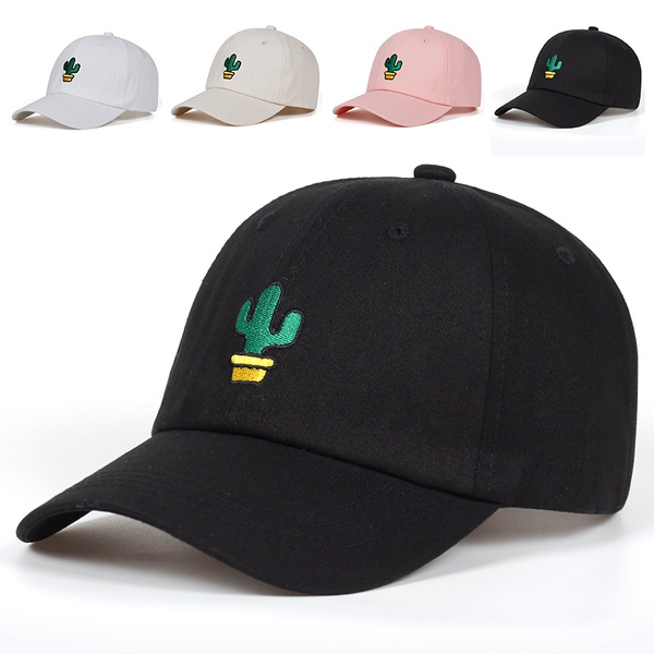 Fashion Unisex Adjustable Cotton Baseball Cap Cactus Embroidery Sports ...