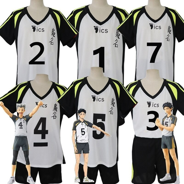 #5 Akaashi Keiji #4 Bokuto Koutarou Volleyball Uniform Cosplay Haikyuu ...