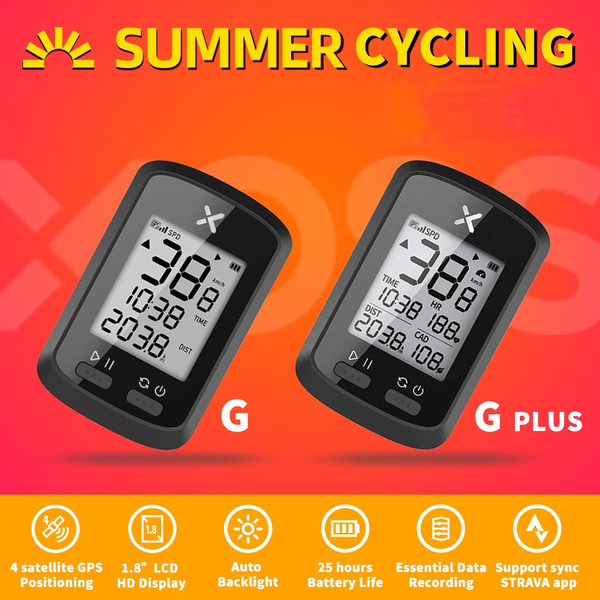 Xoss Bicycle Computer G + Wireless GPS Speedometer Wireless Water Road ...
