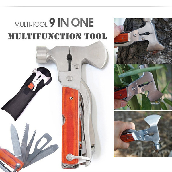 Outdoor Axe Camping Hammer Hiking Gear Survival Kit Picnic Accessories ...