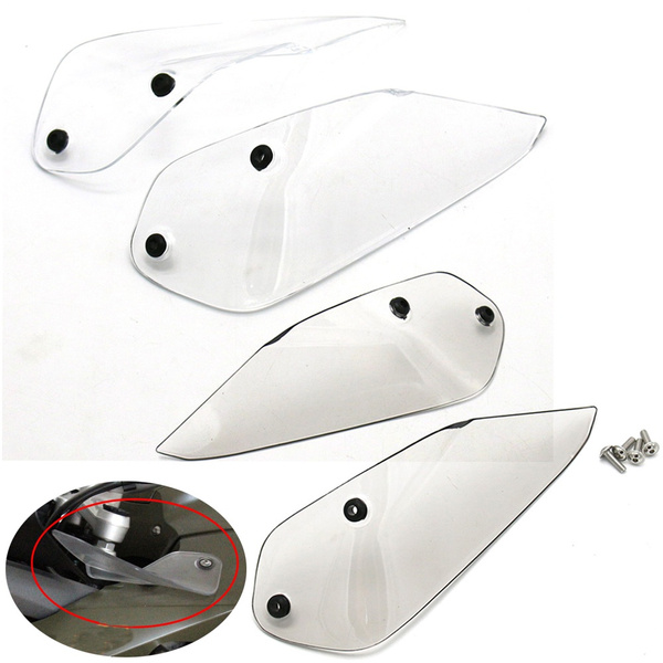 ABS Windshield Side WindScreen Airflow Panel Wind Deflectors for BMW ...