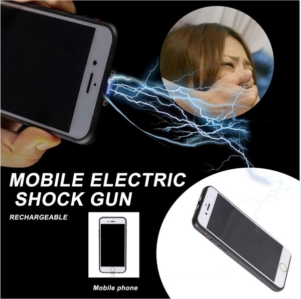 Smart Cell Phone Stun Gun - Heavy Duty Rechargeable with LED Flashlight ...