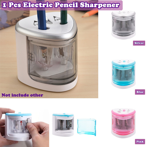 1 Pcs Two-hole Electric Pencil Sharpener Portable Automatic Pencil ...