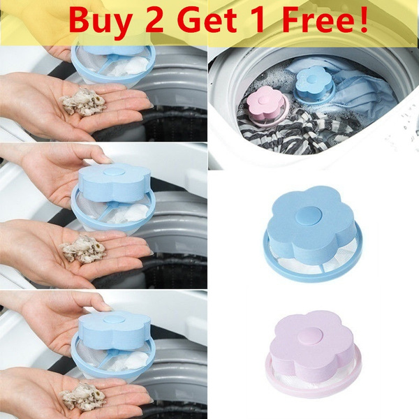 Mesh Filter Bag Floating Washing Machine Wool Filtration Hair Removal ...