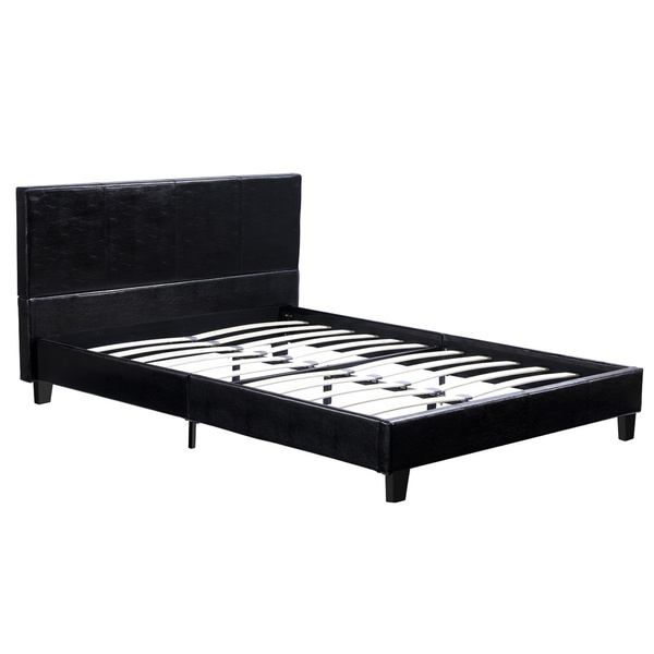 Simple PU Bed Frame Black Furniture | Wish