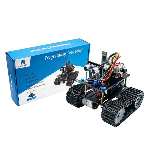 1 Set Mini Tank Smart Robot Car Kit for Arduino R3 Pragramming Tank ...