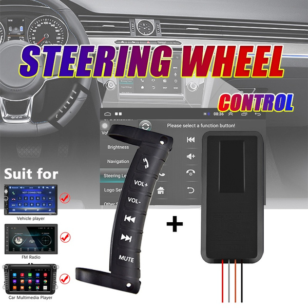 Universal Multifunctional Remote Control Car Steering Wheel Button ...