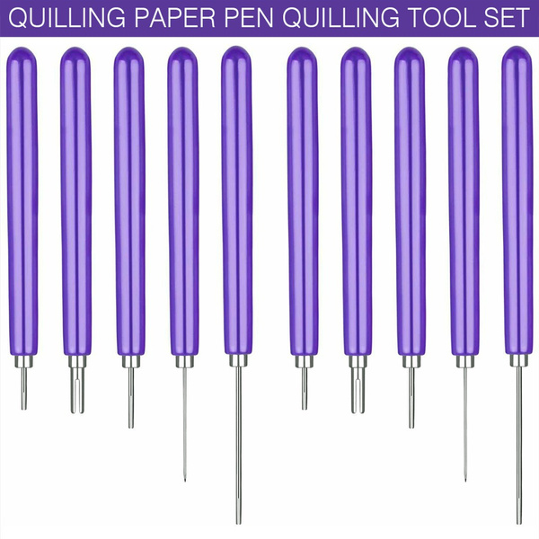 10Pcs/Set Quilling Kit Paper Filigree Tools Set Long Short Slotted ...