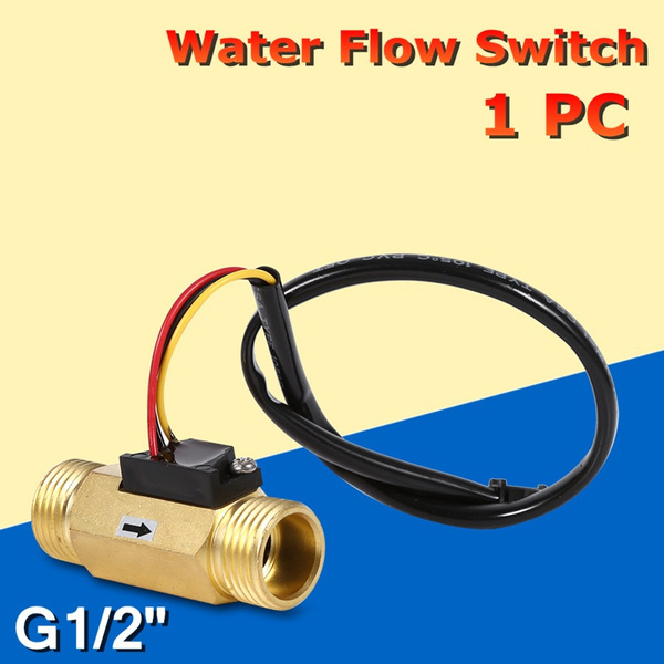 1Pc New G1/2" Copper Hall Effect Liquid Water Sensor Switch Flowmeter ...