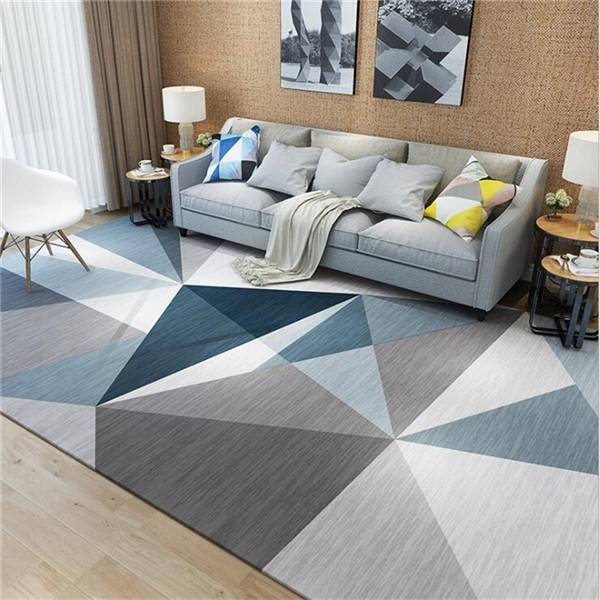 Nordic Simple Carpet Geometric Living Room Carpet Area Floor Mat Non ...