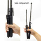 Heavy Spring Rod Self-defense Telescopic Rod All Steel Quenched Three ...