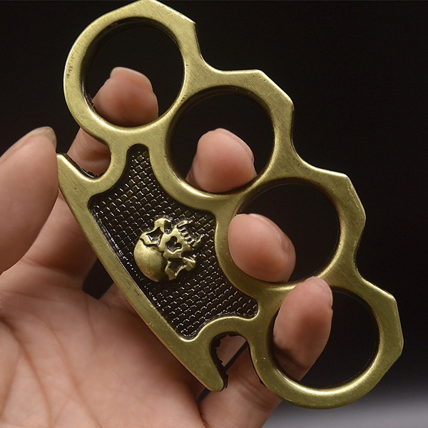 Four Finger Ring Buckle Self-Defense Finger Stall Hand Sub Iron Fist ...