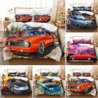 Muscle Car Bedding Set Duvet Covers Pillowcases GTR Sports Car Children ...