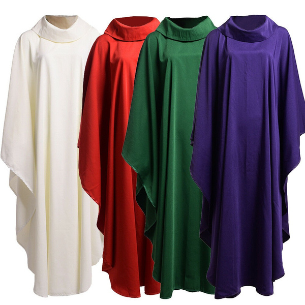 Clergy Chasuble Catholic Church Priest Vestment Christian Robe | Wish