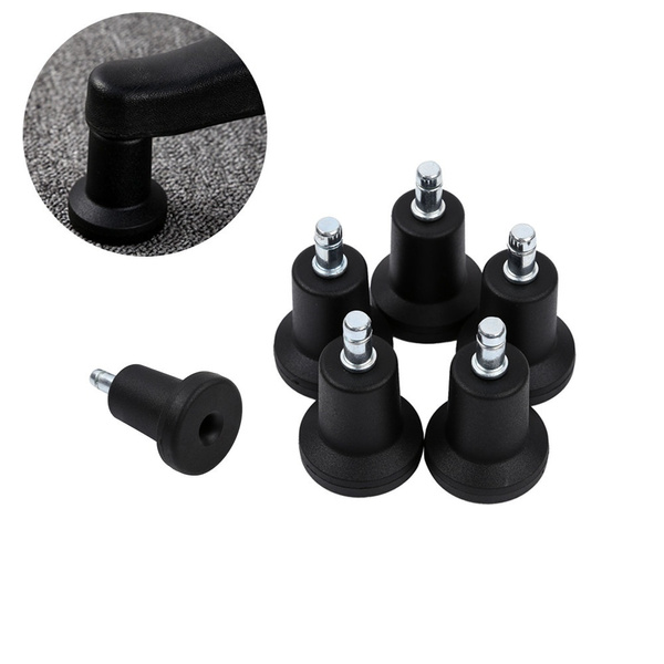 5 Anti Slip Bell Glides Office Chair Swivel Caster Wheel Fasten Inserts ...