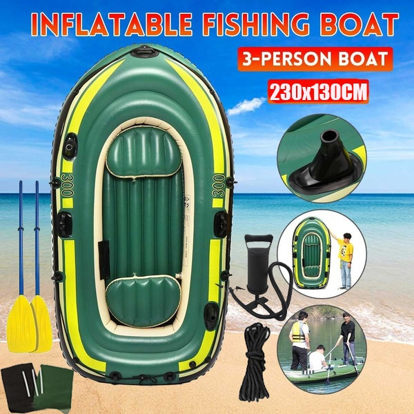 3 Person Rowing Boat Thickening PVC Inflatable Boat Bearing Durable PVC ...