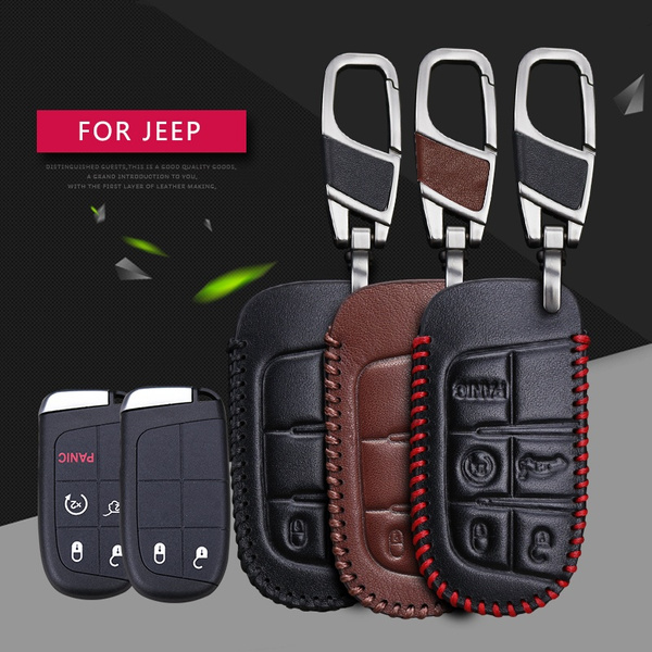 2020 Remote Key fob Cover For Jeep Grand Cherokee Compass Liberty ...