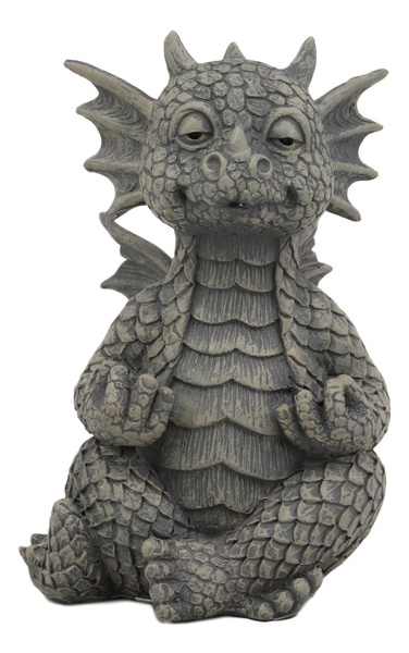 Ebros Whimsical Meditating Dragon Fists Inner Qi Strength Power Statue ...