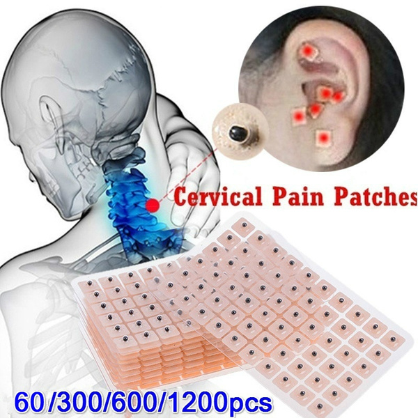 60/300/600/1200pcs/lot Ear Acupuncture Massage Therapy Needle Patch ...
