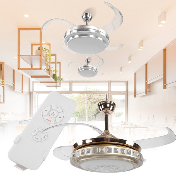42" LED Ceiling Fan With 3‑Color Changing Lights & Remote Control 4 ...