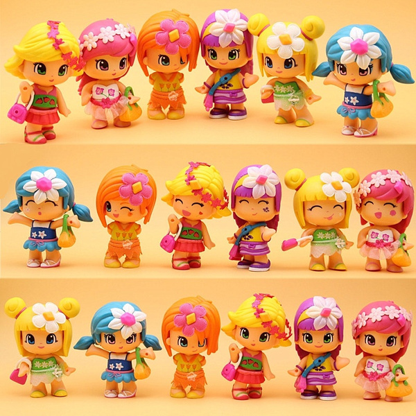 6Pcs/set Children's Toy Doll Creative Double-sided Assembled Doll Girls ...