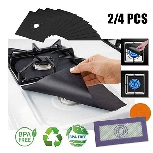Universal Stove Burner Covers Protector Sheets Oven Liner Protector ...