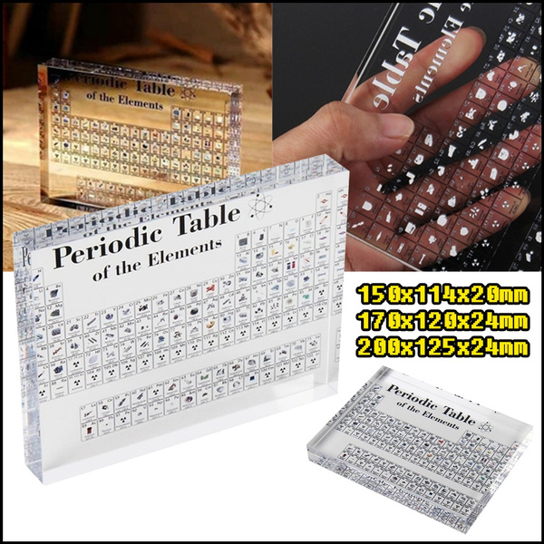 Acrylic Periodic Table Display With Elements Lab Students Teaching ...