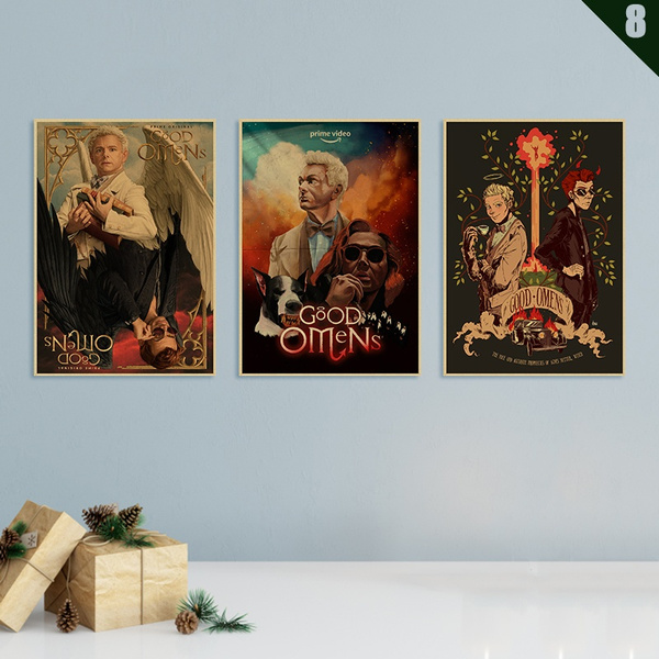 Good Omens Neil Gaiman Retro Movie Poster Painting Kraft Paper Prints ...