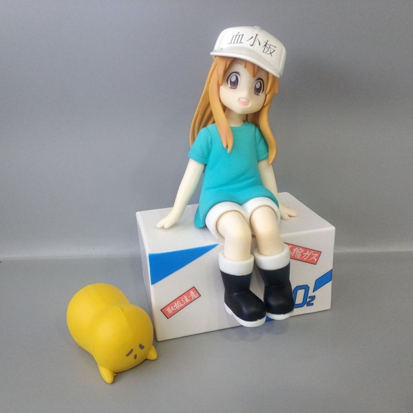 Mini Anime Action Figure Cells At Work Platelet Hataraku Saibou Noodles ...