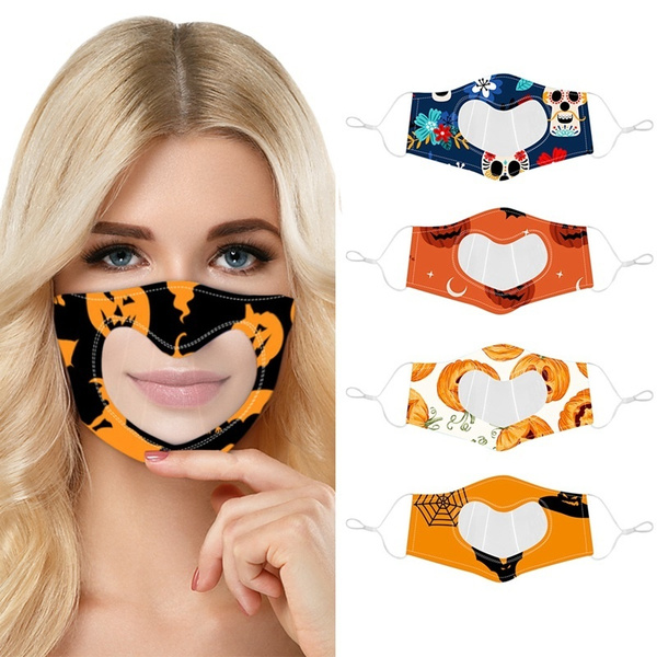 New Holloween Style Communicator Face Mask With Clear Window Visible ...