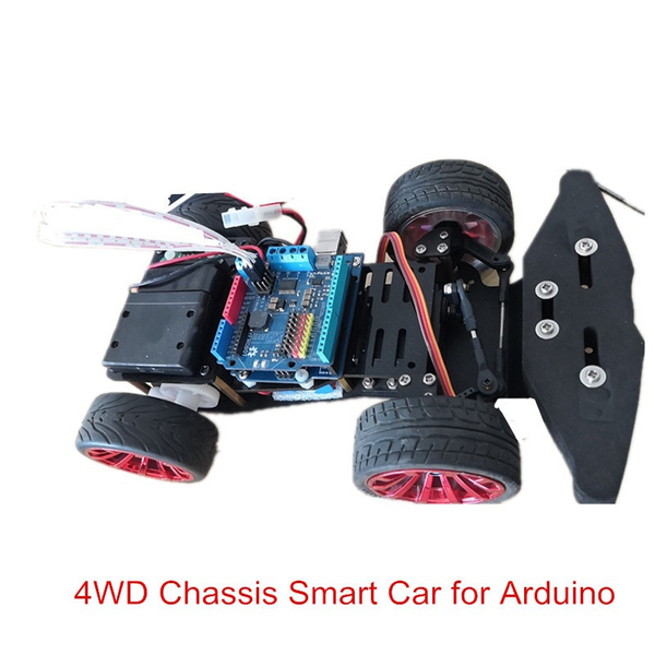 Elecrow 4WD Chassis Smart Car for Arduino Platform with Metal Servo ...