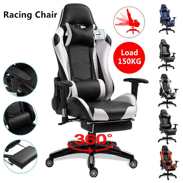 2020 New Ergonomic Reclining Racing Chair with Armrest Revolving Gaming ...