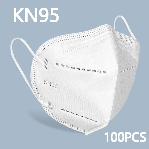100PCS KN95 Face Mask 5 Ply Facial Cleansing Protection Filter Face ...