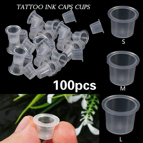 Tattoo Ink Caps Cups - Tattoo Pigment Container Holder Makeup Supplies ...