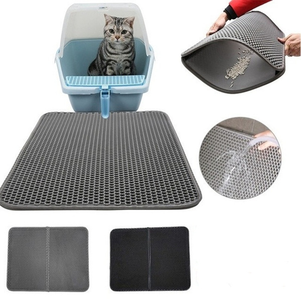 Cat Litter Mat High Elasticity Foldable Honeycomb Sifting Sanitary EVA ...
