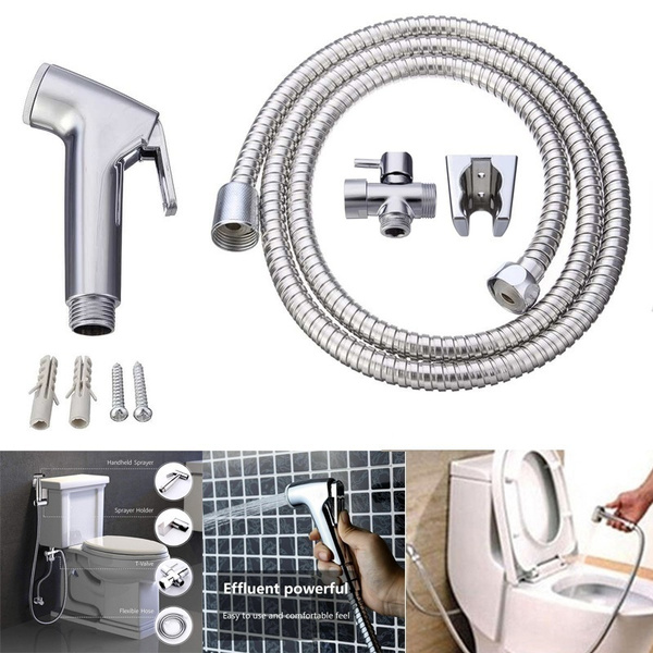 New Arrival Handheld Toilet Bidet Sprayer Set Kit Stainless Steel Hand ...