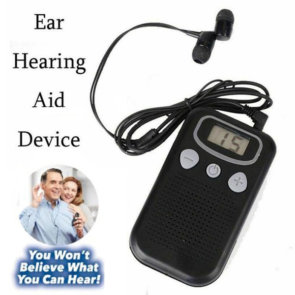 Pocket Ear Voice Hearing Aid Device Earphone type Sound amplifier Aural ...
