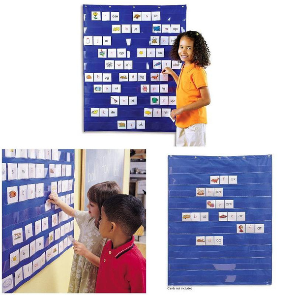 Learning Resources Standard Pocket Chart Education for Home Scheduling ...