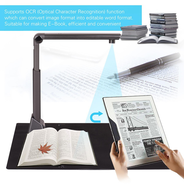 Portable Adjustable High Speed USB Book Image Document Camera Scanner 8 ...