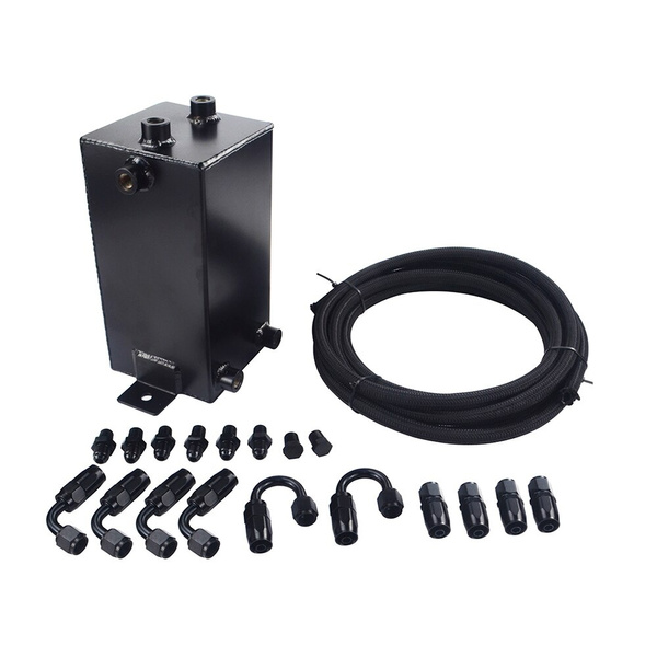 4L Aluminium Surge Tank Full Black Fuel Cell 4L Universal Complete Fuel ...