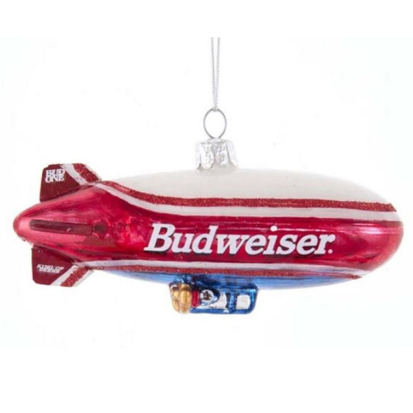 Kurt S. Adler Budweiser Blimp Glass Christmas Ornament AB4201 New | Wish