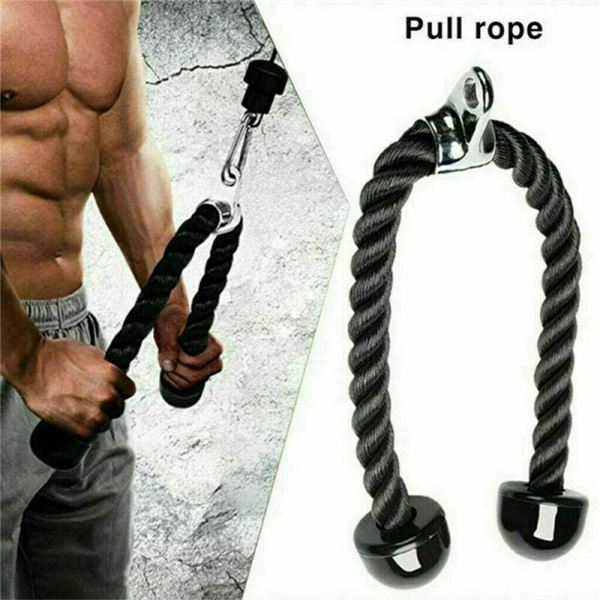 Fitness Gym Home Training Lat Bicep Tricep Ropes Pull Down Rope Cable ...
