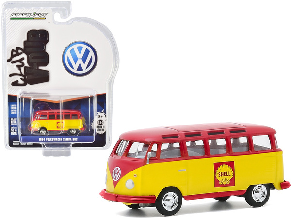1964 Volkswagen Samba Bus "Shell Oil" Yellow and Red "Club Vee V-Dub ...