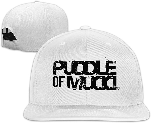 Puddle of Mudd Hat Adjustable Flat Brim Baseball Hat,Hip-Hop Unisex ...