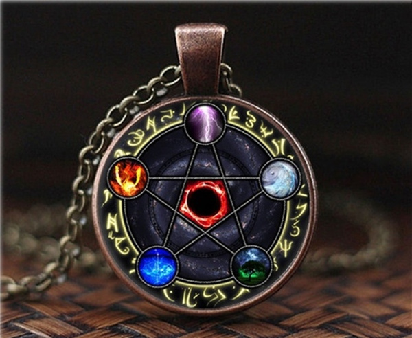 Wiccan Jewelry Pendant Necklace Constellations of The Zodiac Wicca ...