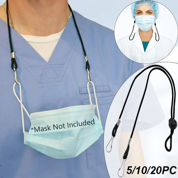 Adjustable Mask Lanyard Mask Hanging Rope Neck Holder Mask Extension ...