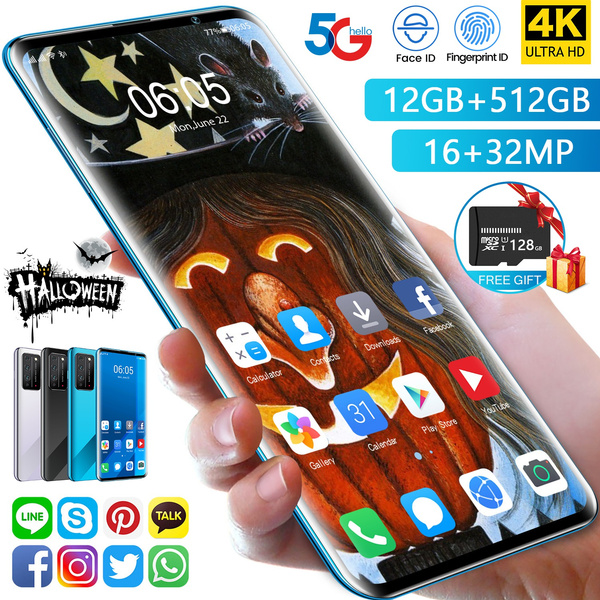 Halloween 6.8 Inch 4G/5G Smartphone X10 Pro Recognition Smartphone with ...