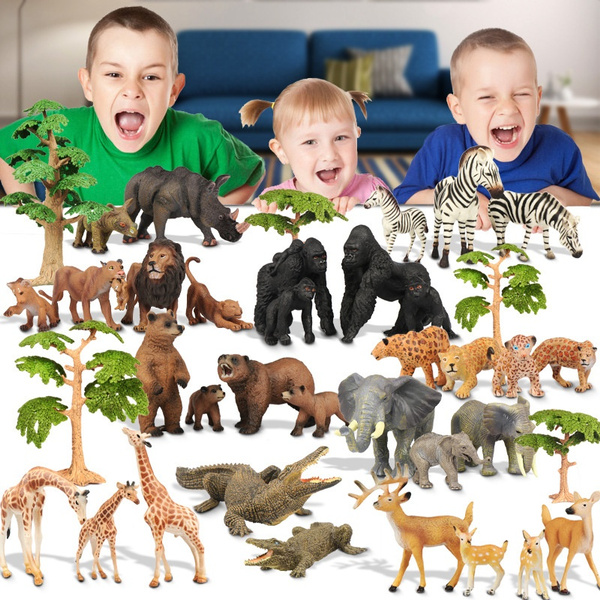 Mini Animal Model Simulation African Wild Lion Simulation Animals Tiger ...