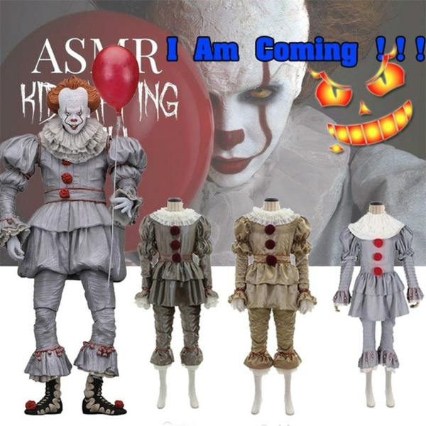 New Fashion Stephen King It Hot Pennywise Cosplay Costume The Clown ...